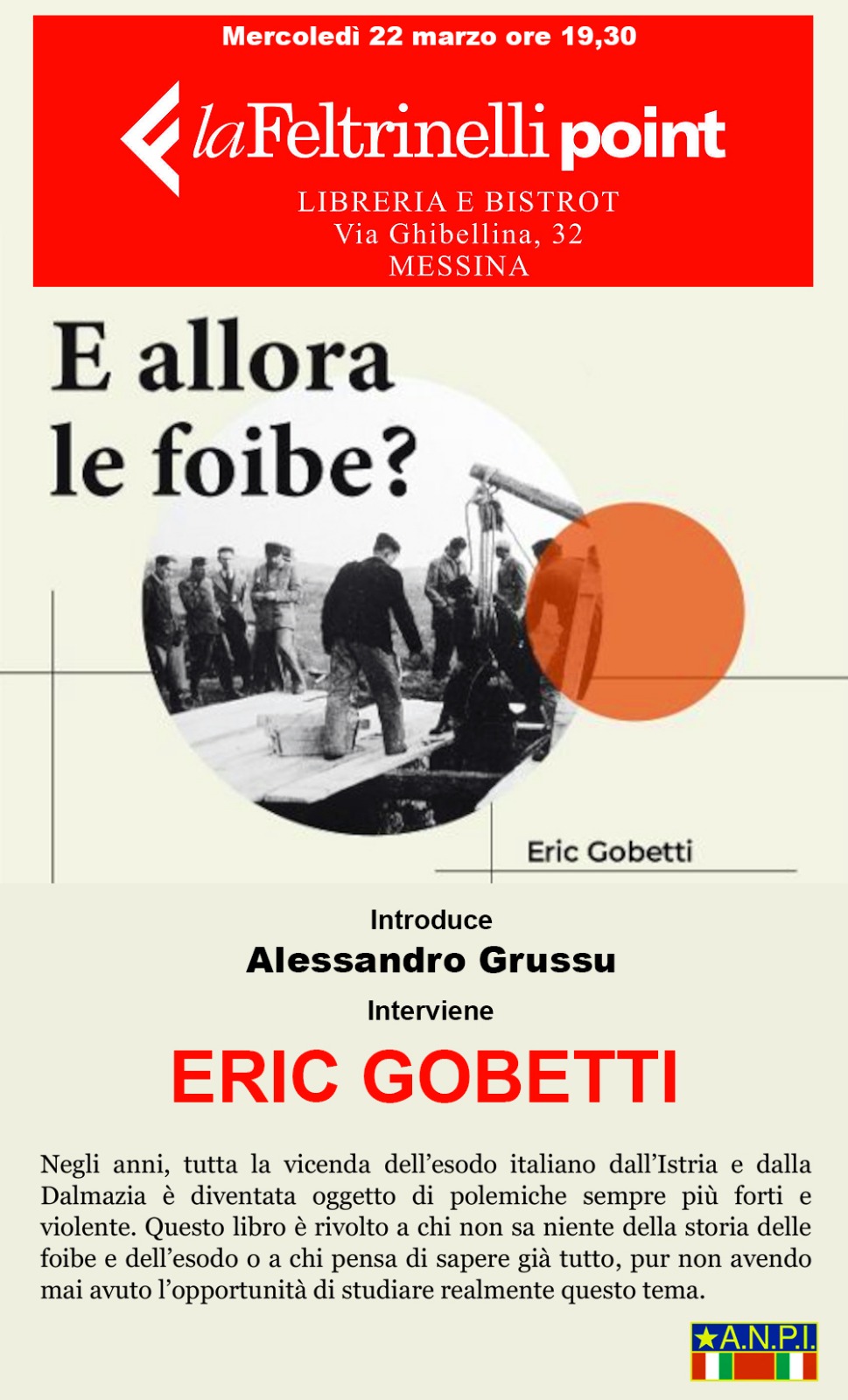 “E allora le foibe?”: l’ANPI di Messina presenta l’ultimo libro di Eric ...